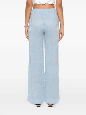 P.a.r.o.s.h Rilda Beaded Wide-leg Trousers