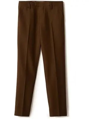 Miu Miu Logo-embroidered Wool Trousers