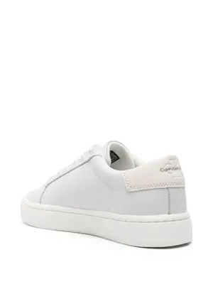 Calvin Klein Logo-embossed Leather Sneakers