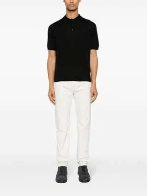 Paul & Shark Buttoned Virgin-wool Polo Shirt