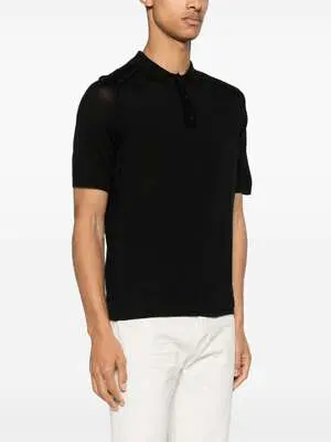Paul & Shark Buttoned Virgin-wool Polo Shirt