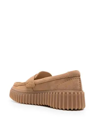 Clarks Torhill Penny Flatform Loafers