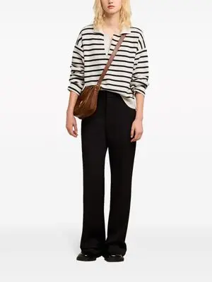 Ami Striped Polo Jumper