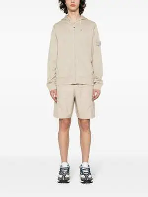 Stone Island Compass-motif Shorts - Neutrals