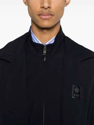FAY Layered Coat - Blue