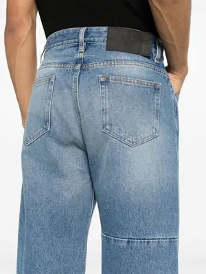 MAISON MARGIELA Panelled Tapered-leg Jeans - Blue