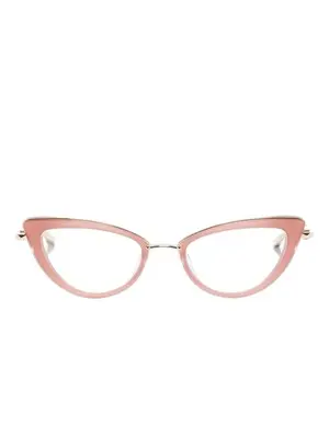 Valentino Garavani V Daydream Cat-eye Glasses - Gold