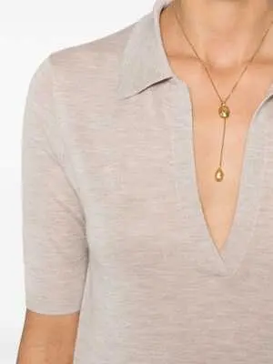 Gabriela Hearst Fine-knit Polo Shirt - Neutrals