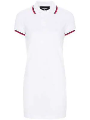Dsquared2 Stripe-trim Cotton Polo Dress