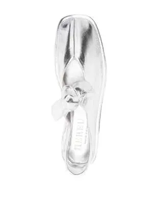 Hereu Llasada Metallic Ballerina Shoes - Silver
