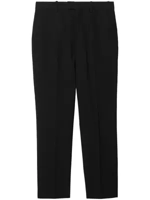 Burberry Wool Tailored Trousers - Black