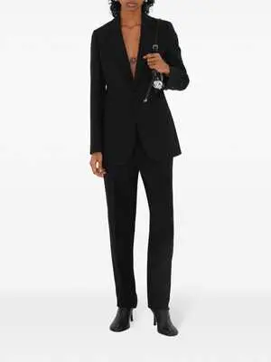 Burberry Wool Tailored Trousers - Black