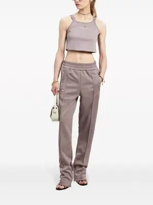 Palm Angels Logo-print Cropped Tank Top - Purple