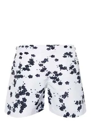 Orlebar Brown Setter Plum Blossom Swim Shorts - White