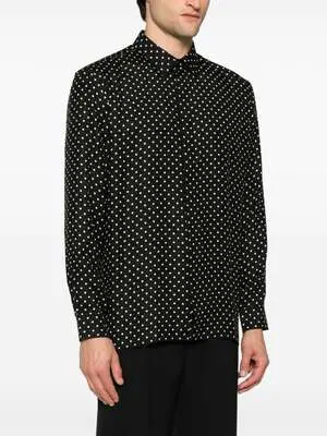 Saint Laurent Polka-dot Silk Shirt