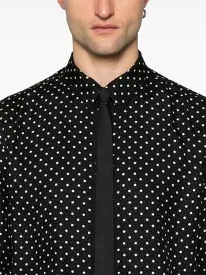 Saint Laurent Polka-dot Silk Shirt