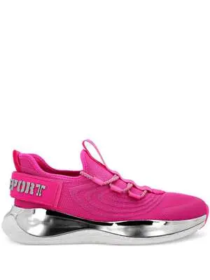 PLEIN SPORT Runnr Logo-plaque Knitted Sneakers