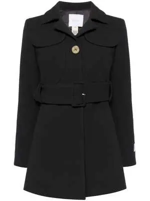 Patou Belted Virgin Wool Coat