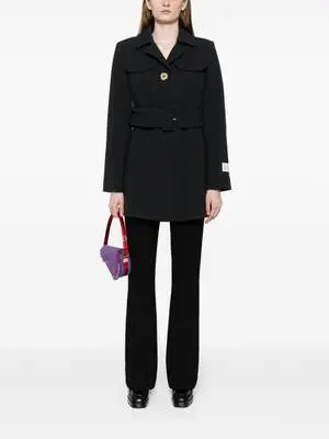 Patou Belted Virgin Wool Coat