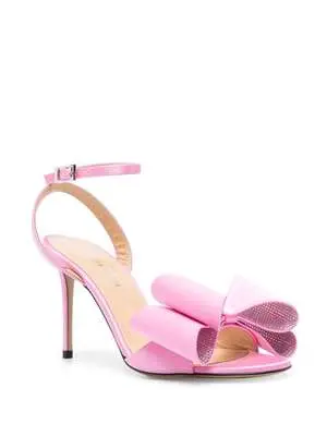 Mach & Mach 95mm Bow-satin Sandals
