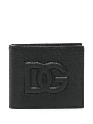 Dolce & Gabbana Logo-embossed Bi-fold Wallet - Black