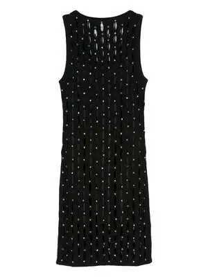 John Richmond Crystal-embellished Knit Dress