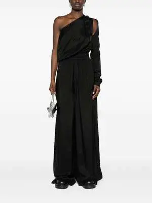 Rick Owens Atena Bodybag Satin Jumpsuit - Black