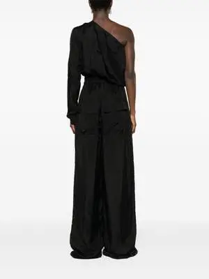 Rick Owens Atena Bodybag Satin Jumpsuit - Black