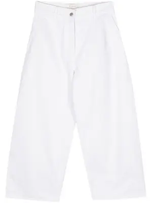 Studio Nicholson Chalco Mid-rise Wide-leg Jeans - White