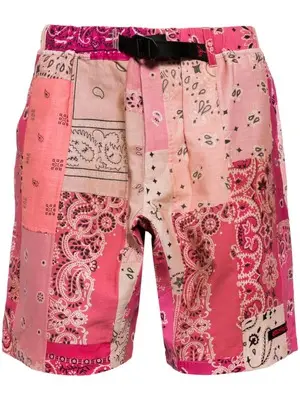 Readymade Bandana-print Cotton Shorts - Pink