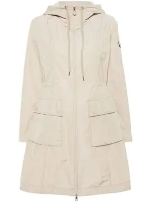 Moncler Laerte Parka Coat - Neutrals