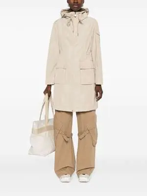 Moncler Laerte Parka Coat - Neutrals