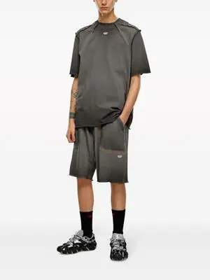 DIESEL® Faded-effect Cotton-jersey Shorts