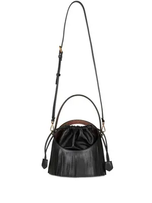 Etro Medium Saturno Fringed Bucket Bag