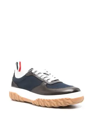 Thom Browne Letterman Panelled Sneakers - Blue