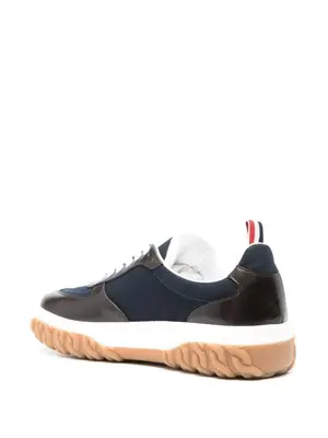 Thom Browne Letterman Panelled Sneakers - Blue