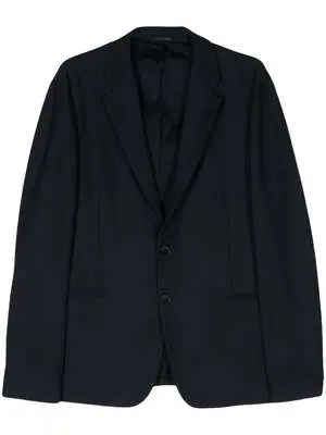 Giorgio Armani Single-breasted Piqué Blazer