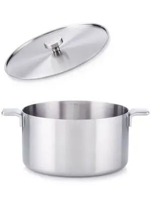ALESSI Two-handle Stainless Steel Casserole - Silver
