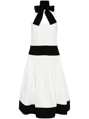 KIMHEKIM Scarf Cotton-linen Midi Dress - White