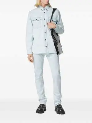 Versace Medusa-buttoned Denim Shirt