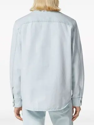 Versace Medusa-buttoned Denim Shirt