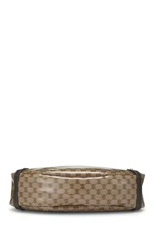 Gucci Original Gg Crystal Canvas Abbey Tote Bag - Brown