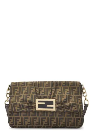 Fendi Zucca Canvas Shoulder Bag - Brown