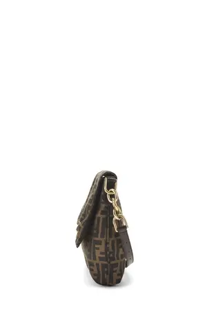 Fendi Zucca Canvas Shoulder Bag