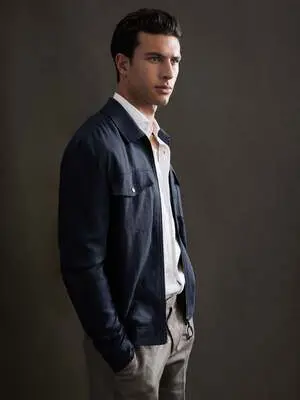 REISS Carnival Zip Through Blouson Jacket