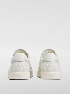 TOD'S Smooth Calfskin Lace-up Low-top Sneakers With Gommino Heel Detail