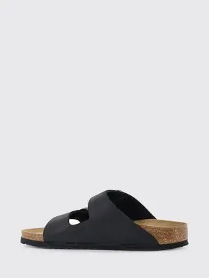 BIRKENSTOCK Arizona Oiled Leather Double Strap Sandals - Black