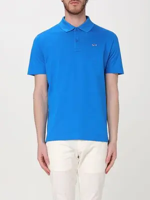 Paul & Shark Polo Shirt Men Gnawed Blue