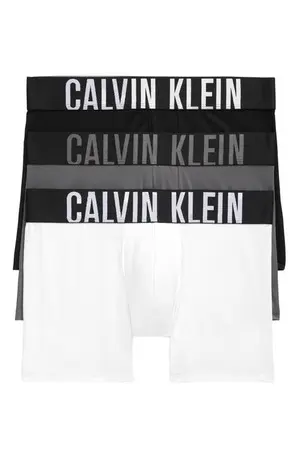 Calvin Klein 3-pack Intense Power Microfiber Boxer Briefs - Black/grey/ivory