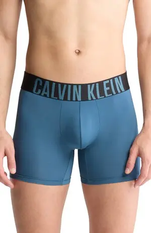 Calvin Klein 3-pack Intense Power Microfiber Boxer Briefs Black/india